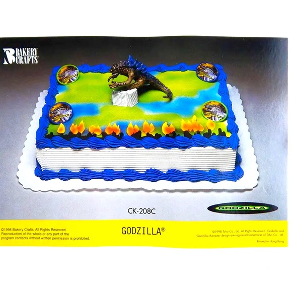 Party Supplies | 6 Decopacgodzilla Cake Topper Kit | Poshmark